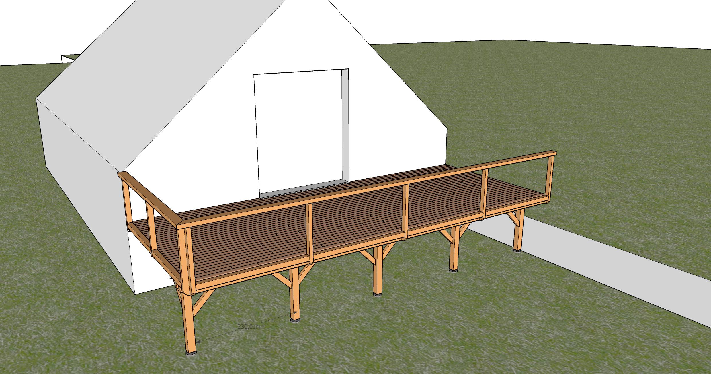 Schema Plan Terrasse Sur Pilotis